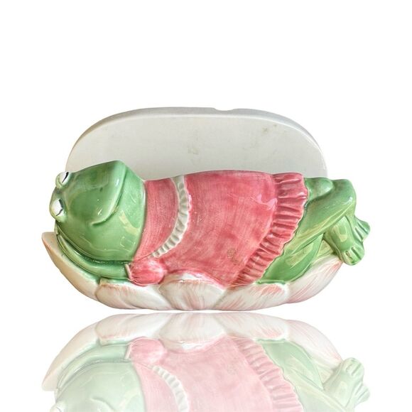 Otagiri | Art | Vintage Otagiri Freda The Frog Ceramic Napkin Holder ...